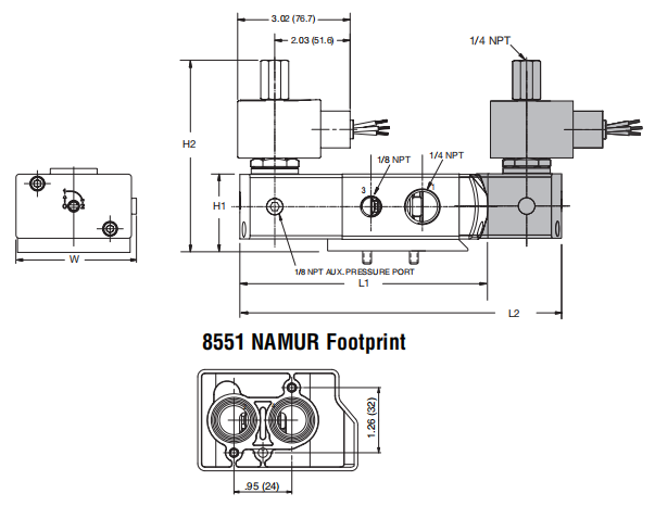 8551G401 EF8551G401MO ASCO 8551 series 1/4 inch Aluminum High Flow ...
